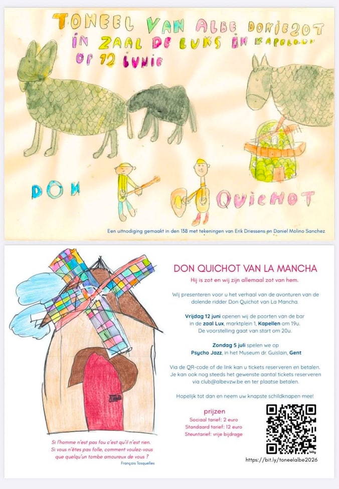 Bewoners van Albe brengen vanavond eigen versie van Don Quichot op de ...