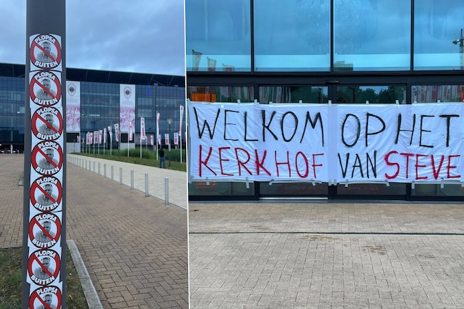 “Welkom op het Kerkhof van Steve”: Antwerp-fans nemen met grootschalige ...