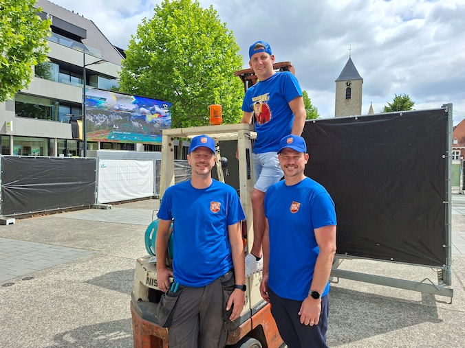 Opbouw WK-dorp Road to the Final: “We verwachten zo’n 1.000 supporters ...
