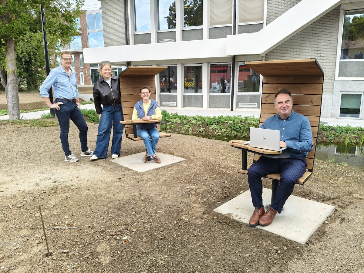 Buiten werken in Kuurne kan je voortaan in twee ergonomische ...