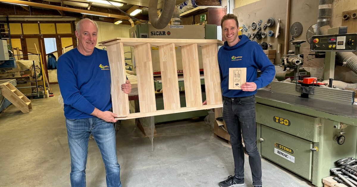 Handwerk van trappenmakers Marc (59) en zoon Jordy (29) bekroond: “We ...