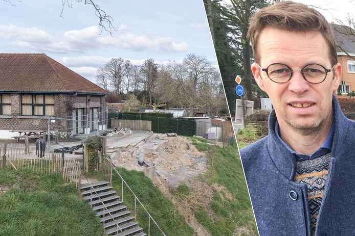 Grondverzakking vernielt panoramisch terras van zaal Amigo | Oudenaarde ...