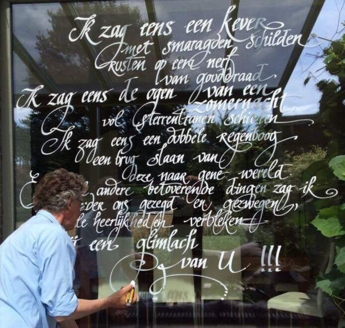 Laats eens een gedicht op je raam zetten | Schilde | hln.be