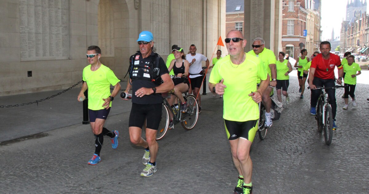 Marathonman loopt samen met Lokomotief-runners | Ieper | hln.be