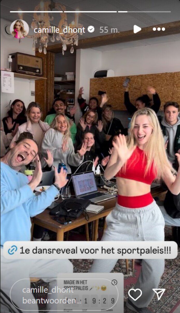 BV 24/7. Maureen pronkt met bolle buik en Camille repeteert voor het eerst voor Sportpaleisshows ...