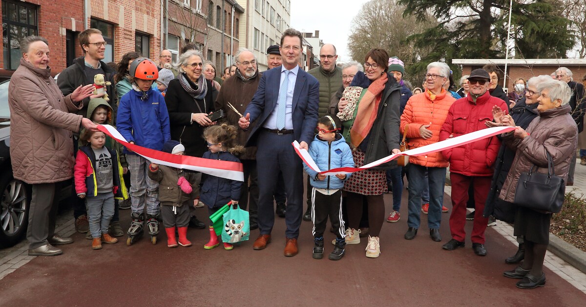 Fietsvriendelijke Heilige-Geeststraat feestelijk ingehuldigd | Leuven ...