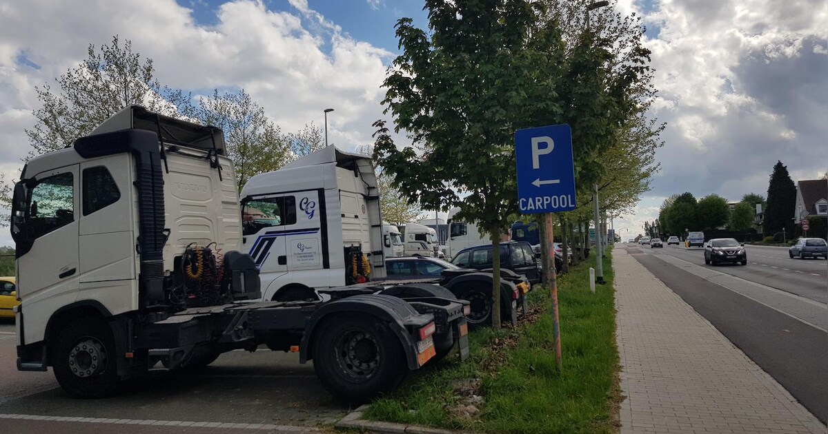 Vrachtwagenverbod op carpoolparkings | Halle | HLN.be