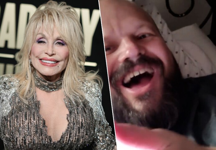 KIJK. Dolly Parton vervult wens van terminaal zieke superfan: “Blij dat ik iets in jouw leven ...