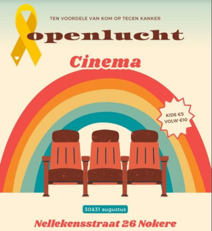 Vier vrienden organiseren openluchtcinema in Nokere ten voordele van ...