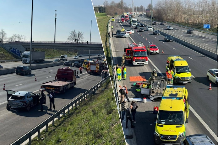 Verkeersongeval op E40 naar Gent, ter hoogte van Erpe-Mere: brandweer ...