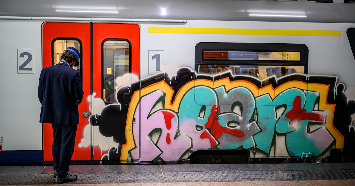 Graffiti op treinen kost NMBS bijna 9 miljoen euro | Binnenland | HLN.be