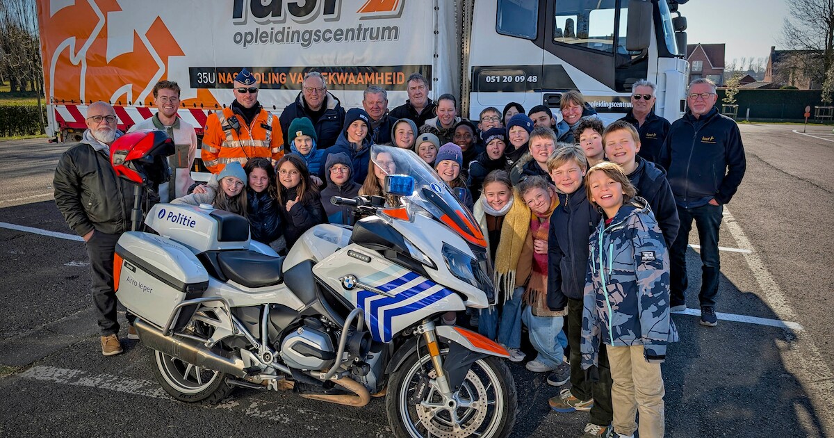 Kinderen leren gevaren van dode hoek kennen in Moorslede: "Wat ze zelf ...