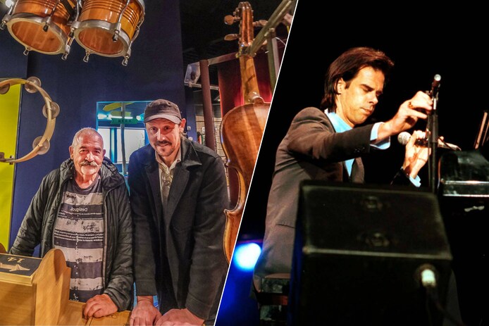 “Nick Cave gooide geërgerd zijn verfrommelde bekertje weg... Het staat ...