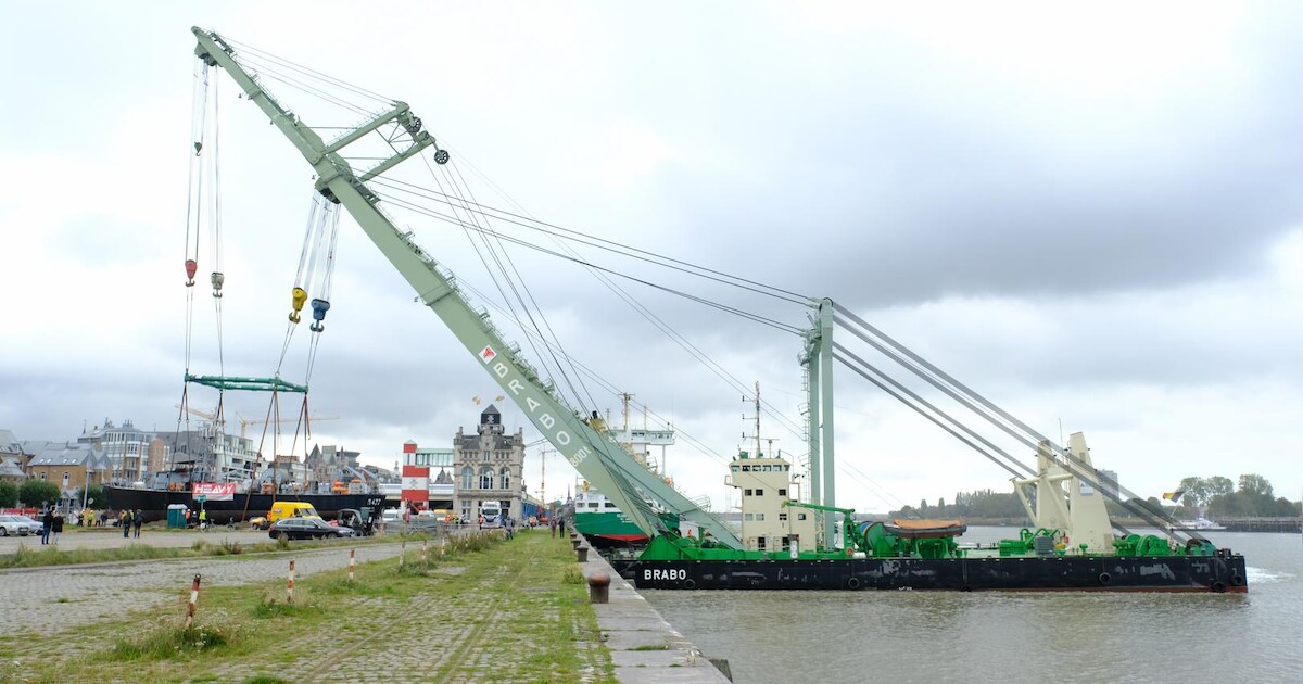 Hijsbok Brabo gaat met pensioen: Antwerpse haven neemt na 44 jaar ...