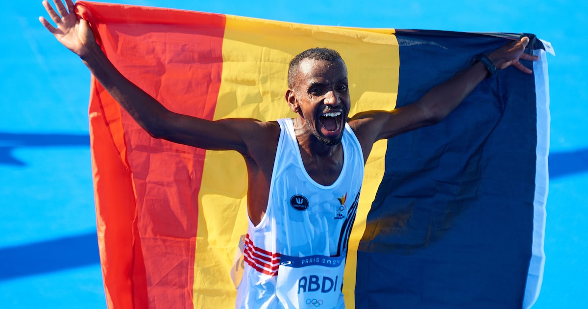 De finishlijn lag 200 meter te vroeg: Belgisch record van Bashir Abdi ...