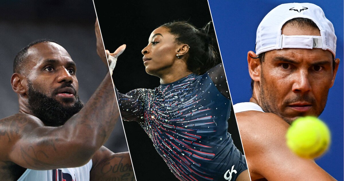 LeBron James, Simone Biles, Rafael Nadal,...: dit zijn de absolute ...
