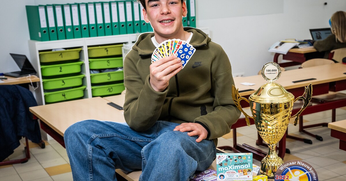 Maxim (13) verkocht al bijna 100.000 dozen van zijn rekenspelletje ...