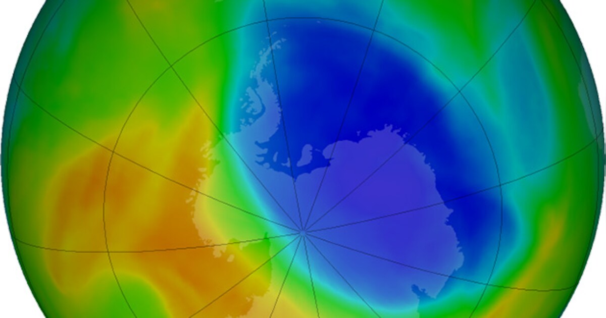 Het ozongat boven Antarctica is weer kleiner geworden | Weer ...