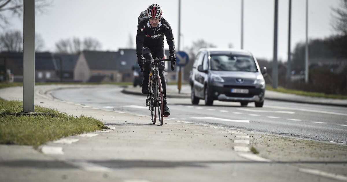 Tien procent van fietspaden langs gewestwegen in provincie is breed genoeg volgens nieuwe ...