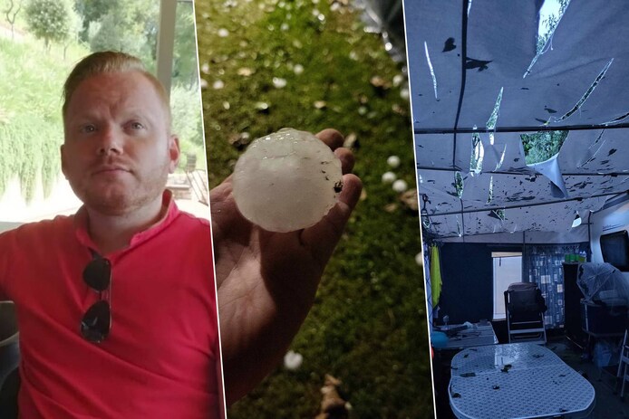 Gezin uit Stekene getuigt over hagelstorm op camping aan Gardameer ...