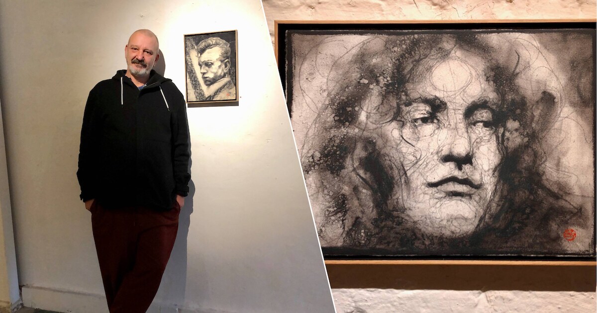 Jan De Zutter leeft zich uit met portretten van bekende koppen, maar ...