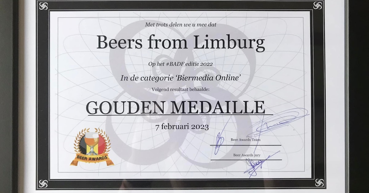 Biermedium ‘Beers From Limburg’ pakt gouden medaille op Beer Awards 2022 | Hasselt | hln.be