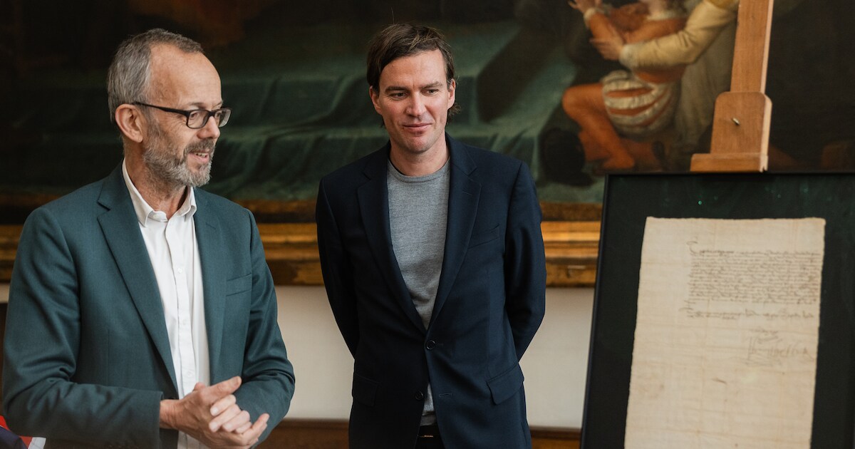 Feestelijke thuiskomst voor unieke historische brief van Elizabeth I ...