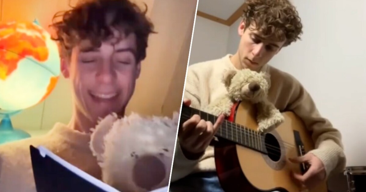 KIJK. Nederlandse Xander gaat viraal met video waarin hij knuffel van ...