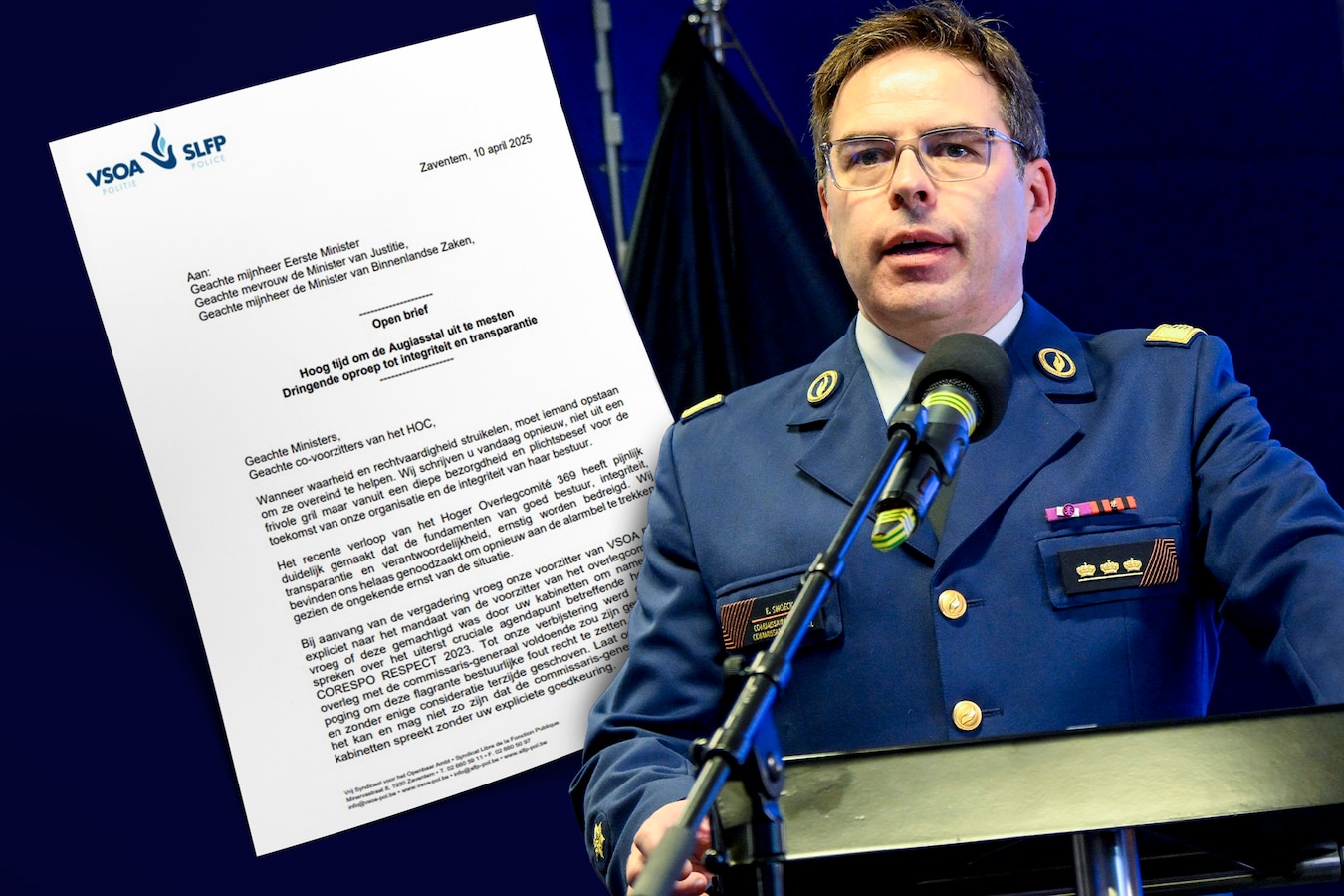 Brief aan De Wever legt crisis binnen federale politie bloot: “Vertrouwen in topman is weg ...
