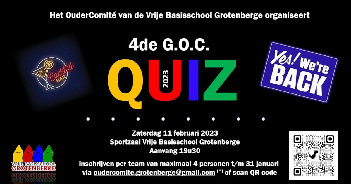 Oudercomité VBS Grotenberge organiseert quiz | Zottegem | HLN.be
