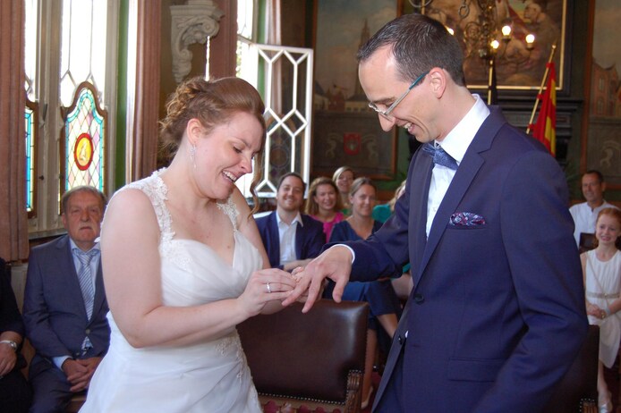 Nicky en Vincent geven jawoord op 7/7/2017 | Kontich | hln.be