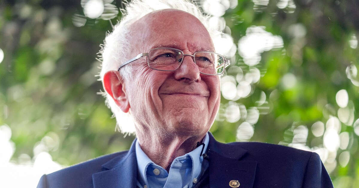 Amerikaanse oud-presidentskandidaat Bernie Sanders (82) gaat voor ...