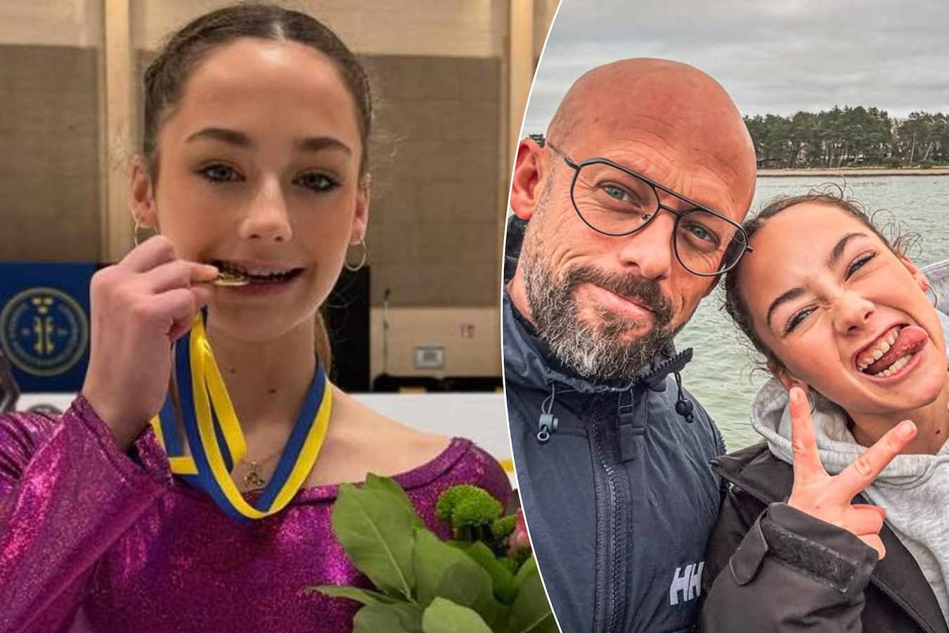 Nora Coppens is Zweeds kampioene kunstschaatsen voor junioren, papa ...