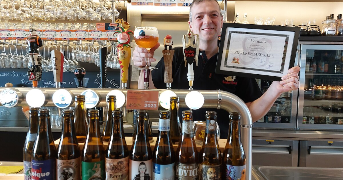 Cafébaas Gerd trakteert na zilveren medaille op Belgian Beer Awards | Evergem | HLN.be