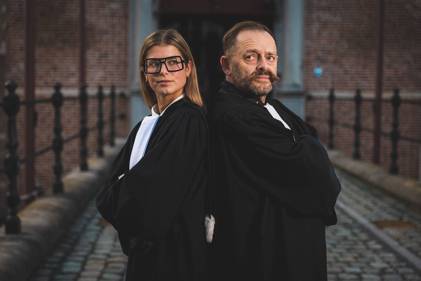 Advocaten Bart (55) en Maud (27) Vosters na eerste gezamenlijke ...