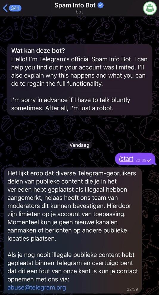 Telegram blokkeert politiecontrolegroepen, 30.000 leden zijn tips over ...