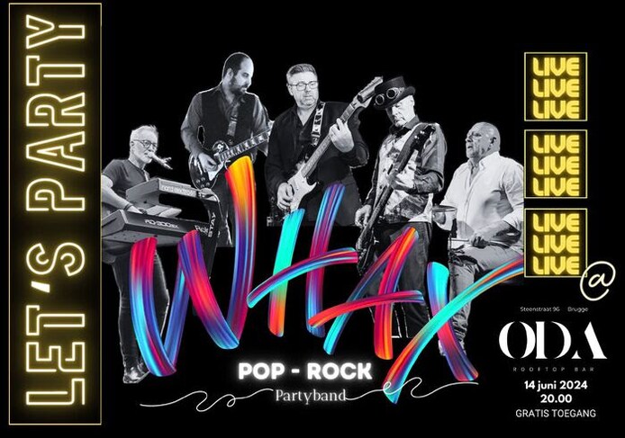 Brugge heeft nieuwe partyband: WHAX geeft kick-off concert in rooftop bar | Brugge | hln.be