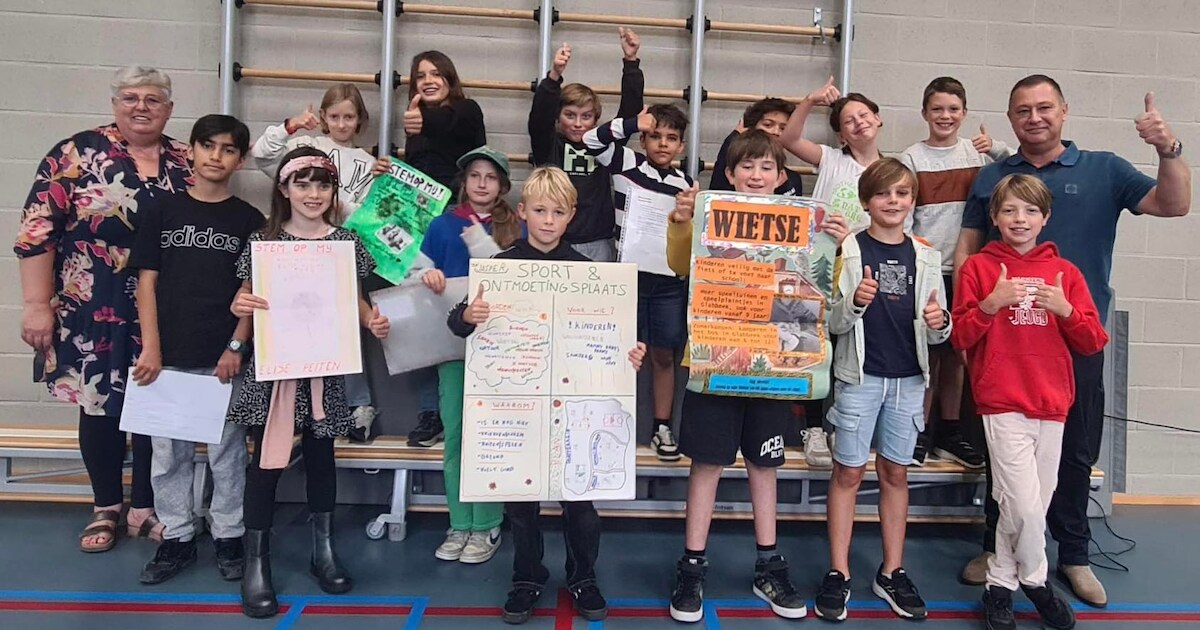 Verkiezingscampagne van nieuwe kindergemeenteraad in Glabbeek is van ...