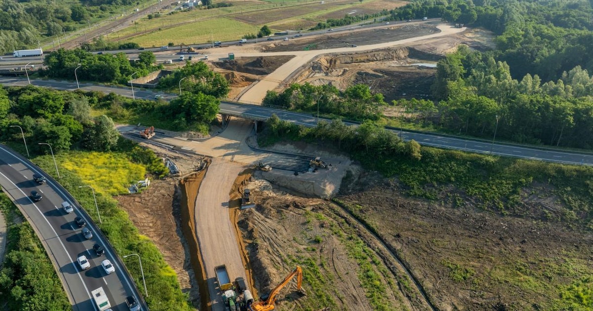 Vier nachten werken op E19 ter hoogte van knooppunt Antwerpen-Noord ...