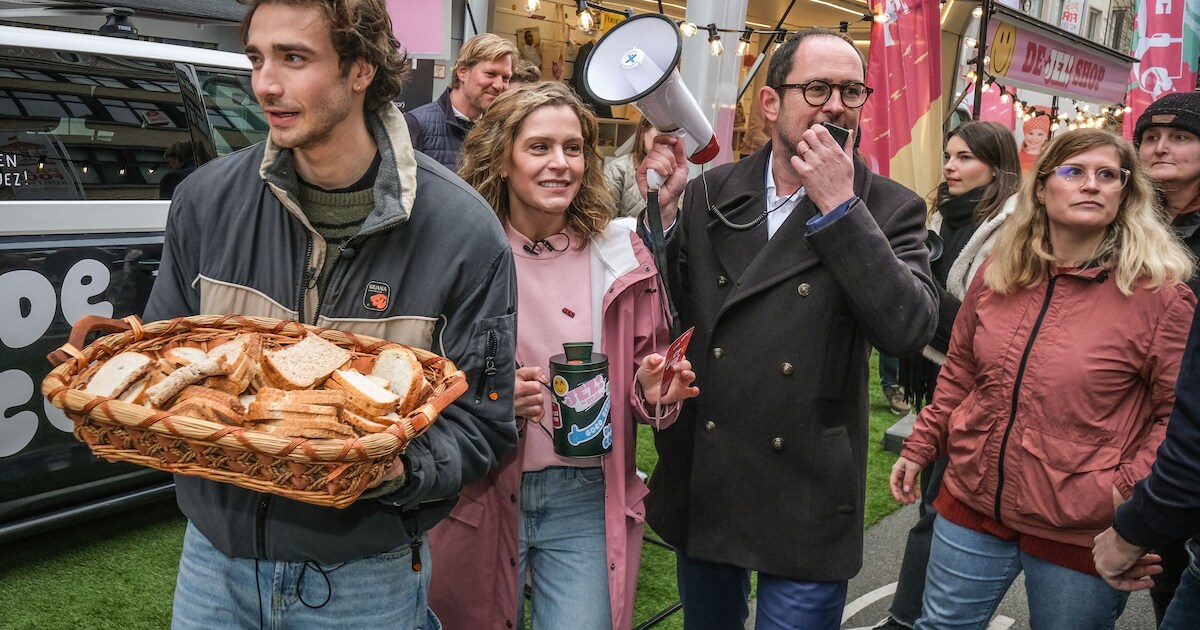 KIJK. Dina Tersago en Aaron Blommaert verkopen in Kortrijk boterhammen ...