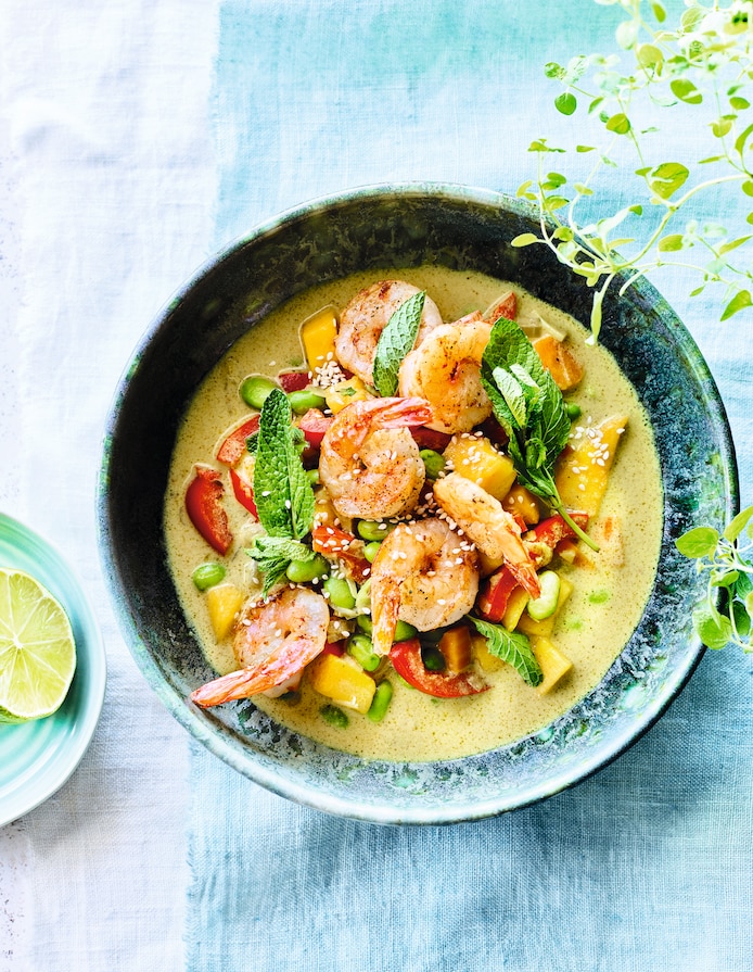 Van een curry met mango en scampi tot salade met crispy kipblokjes ...