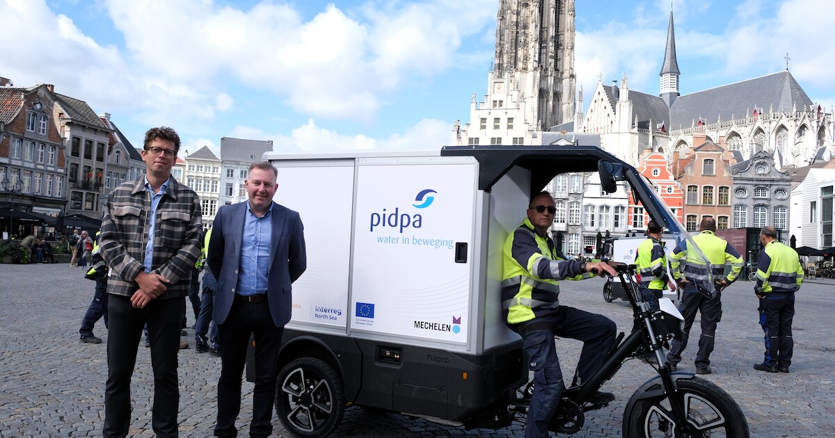 Pidpa vervangt bestelwagens door cargofietsen: “Kunnen tot 300kg ...