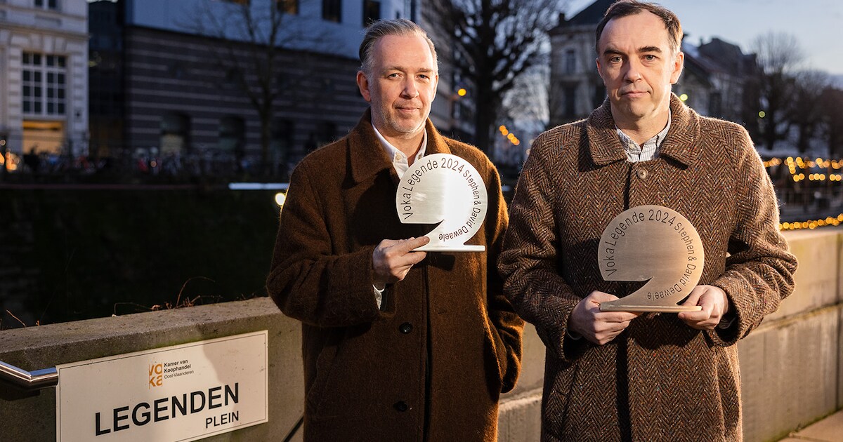 Stephen (54) en David (49) Dewaele gehuldigd door ondernemers van Voka: “Ze vonden de ...