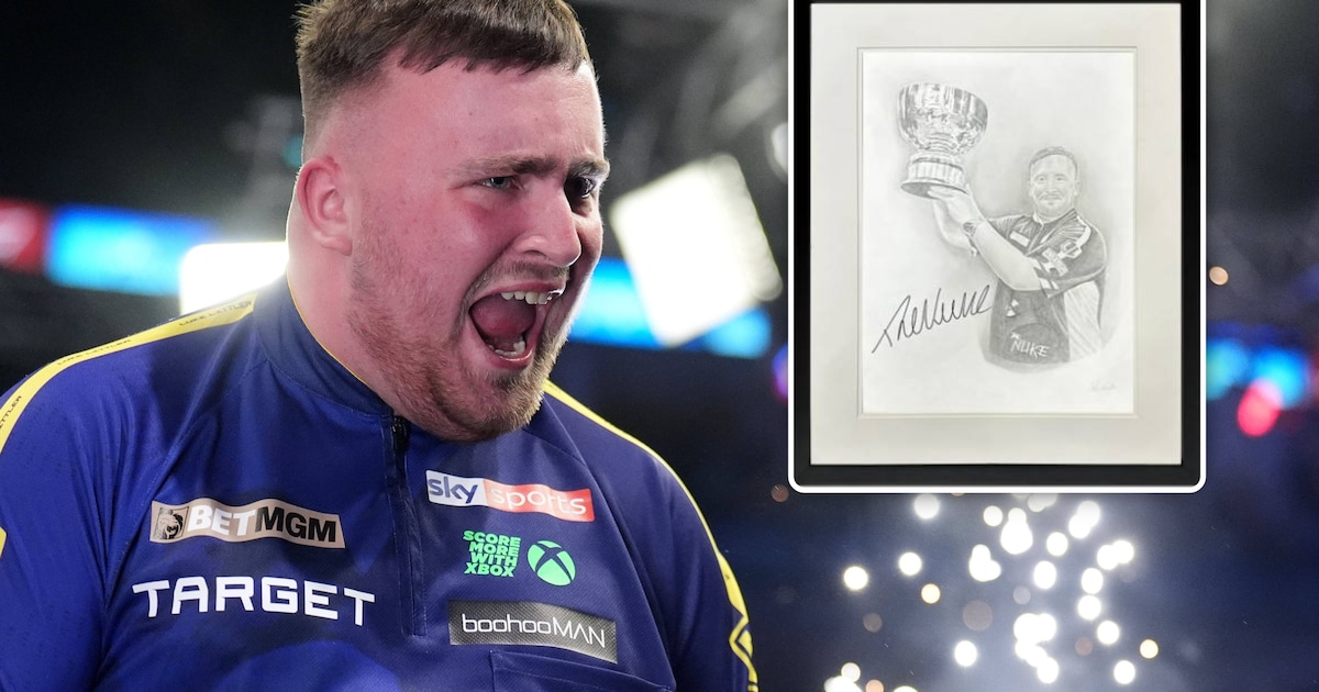 Een gehandtekende fotokader? Dat is dan 685 euro: hoe Luke Littler geen ...