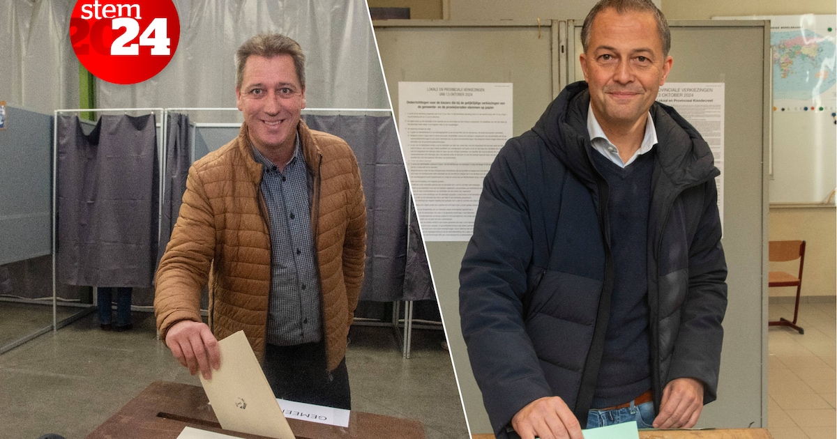 Kandidaat burgemeester Pascal Rousseaux brengt stem uit: “En straks ...