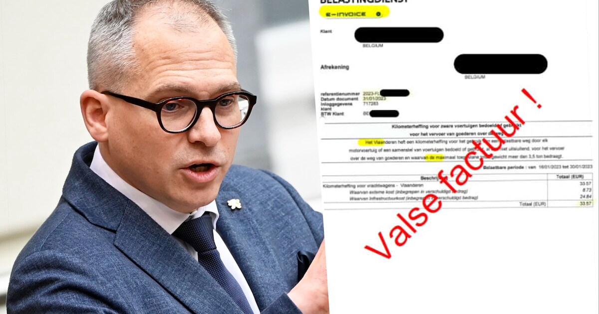 Minister waarschuwt voor valse facturen voor kilometerheffing, zogezegd van Vlaamse ...