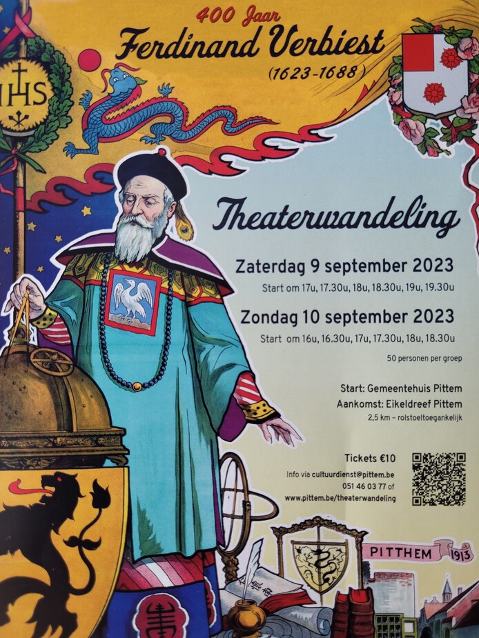 Groots opgezette theaterwandeling rond 400 jaar Ferdinand Verbiest in ...