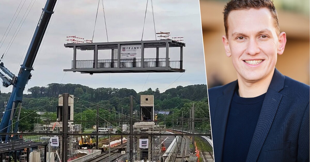 Nieuwe passerelle van wel 150 ton wordt dit weekend geplaatst in ...