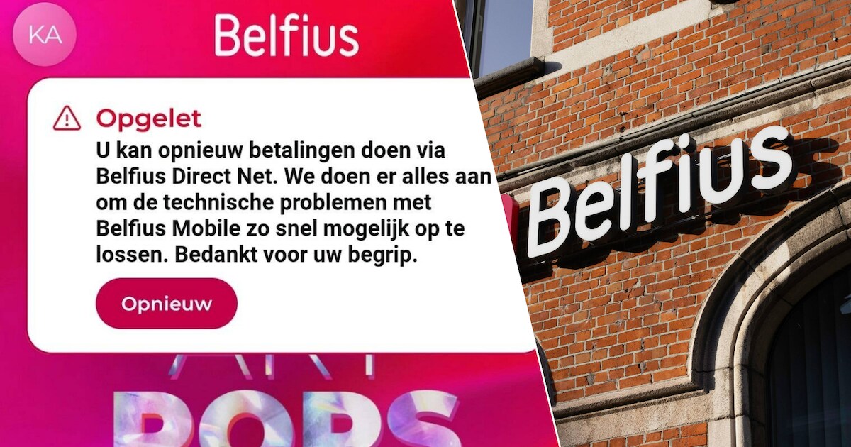 Storing bij Belfius van de baan, app opnieuw beschikbaar: “Het was een ...