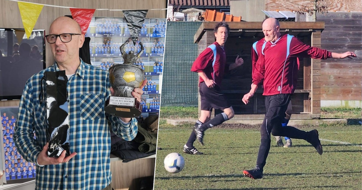 Zijn 1.000ste match én eerste rode kaart: voetballer Luc (66) van KFC ...